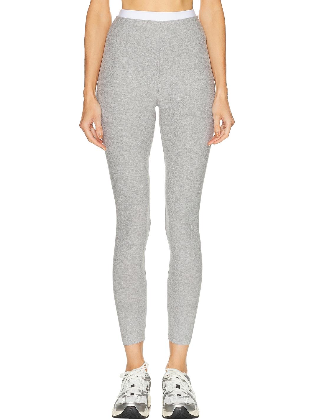 BEYOND YOGA beyond yoga spacedye layered high waisted midi legging in light grey
